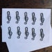Set of 10 Quality Music Musical Treble Clef Coloured Metal Paper Clips ...