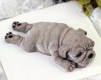 3d Small Pug Dog Food Safe Silicone Mould for Cake Toppers - Etsy UK