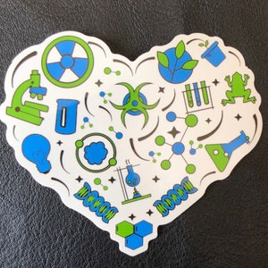 10 Fun Amusing Science Project Stickers for Embellishments on Cups ...