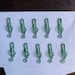 Set of 10 Quality Music Musical Treble Clef Coloured Metal Paper Clips ...