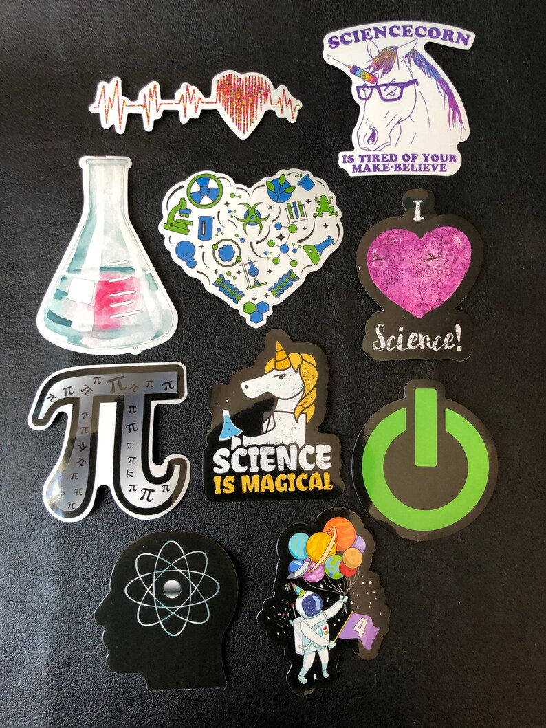 10 Fun Amusing Science Project Stickers for Embellishments on | Etsy