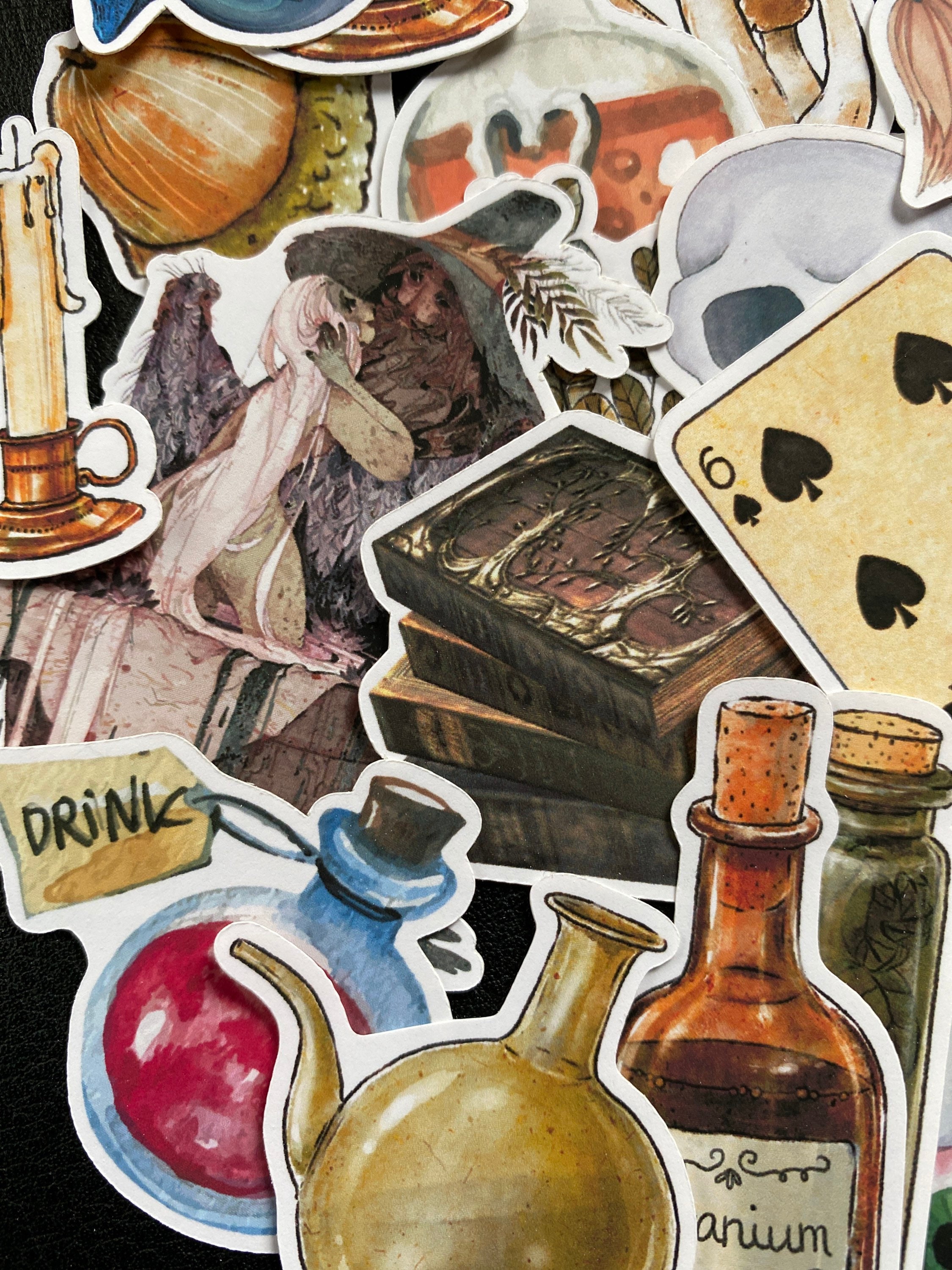 38 Dark Art Potion Hallowe’en Magic Subversive Gothic Matte Vinyl Retro ...