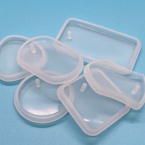 Set of 6 Different Individual Key Chain Fob Pendant Silicone MOULDS for ...