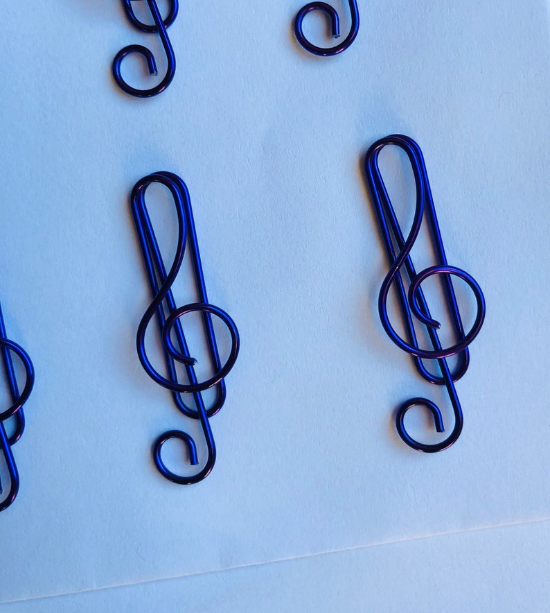 Set of 10 Quality Music Musical Treble Clef Coloured Metal | Etsy