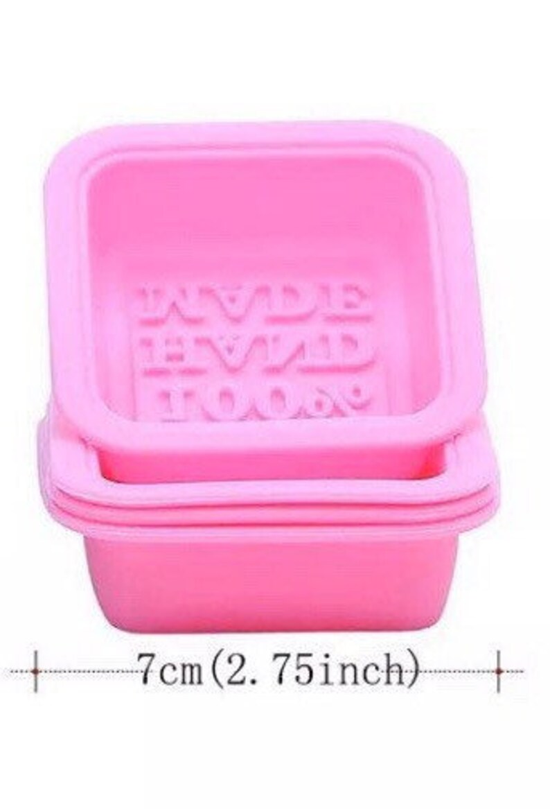 Individual Small Silicone Soap SOAP Mould / Mold 5cm X 5cm X 2cm Deep ...