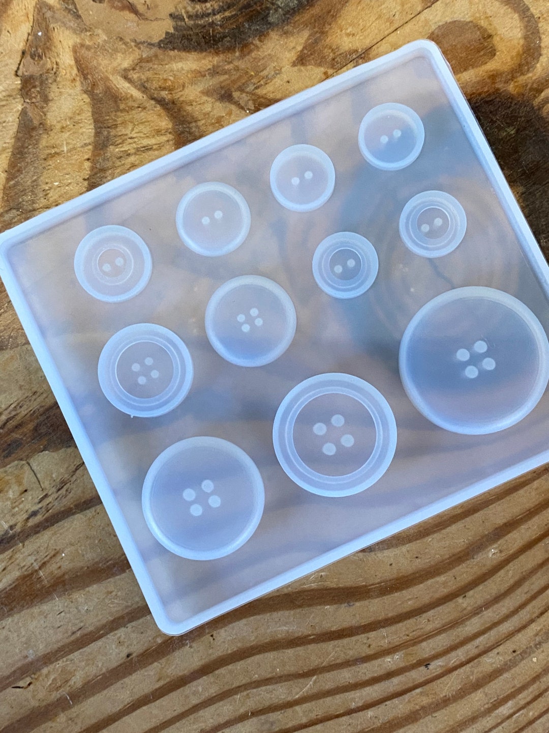 Resin Button Buttons Silicone Mould / Mold Resin, Jewellery. Epoxy ...