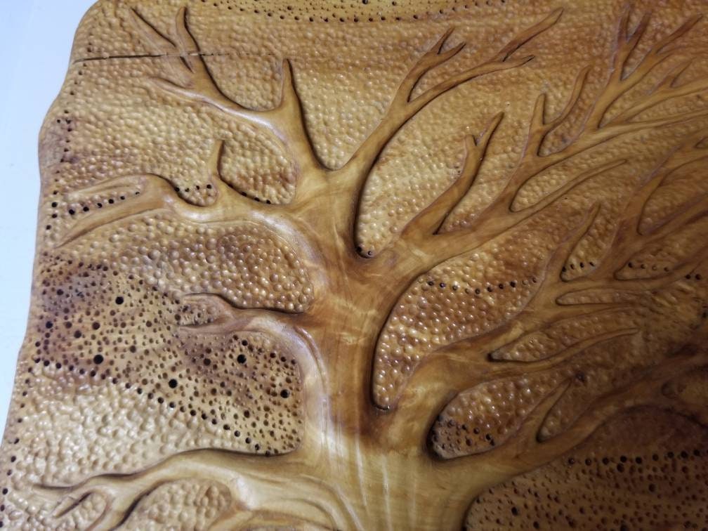 Tree's, Tree Scene, Nature, Leaf, Relief Carving, Dremel Art - Etsy