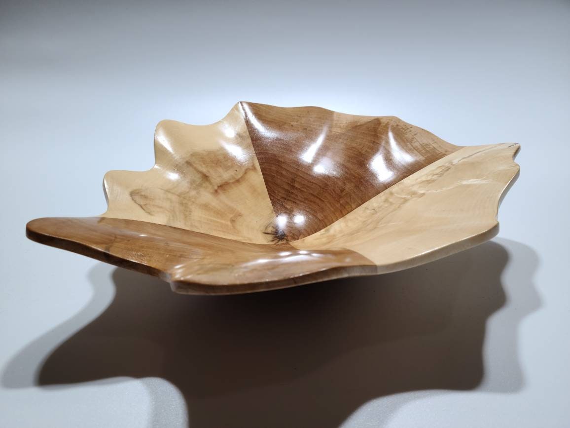 Segmented Birch and Box Elder Bowl Wood Bowl Unique - Etsy