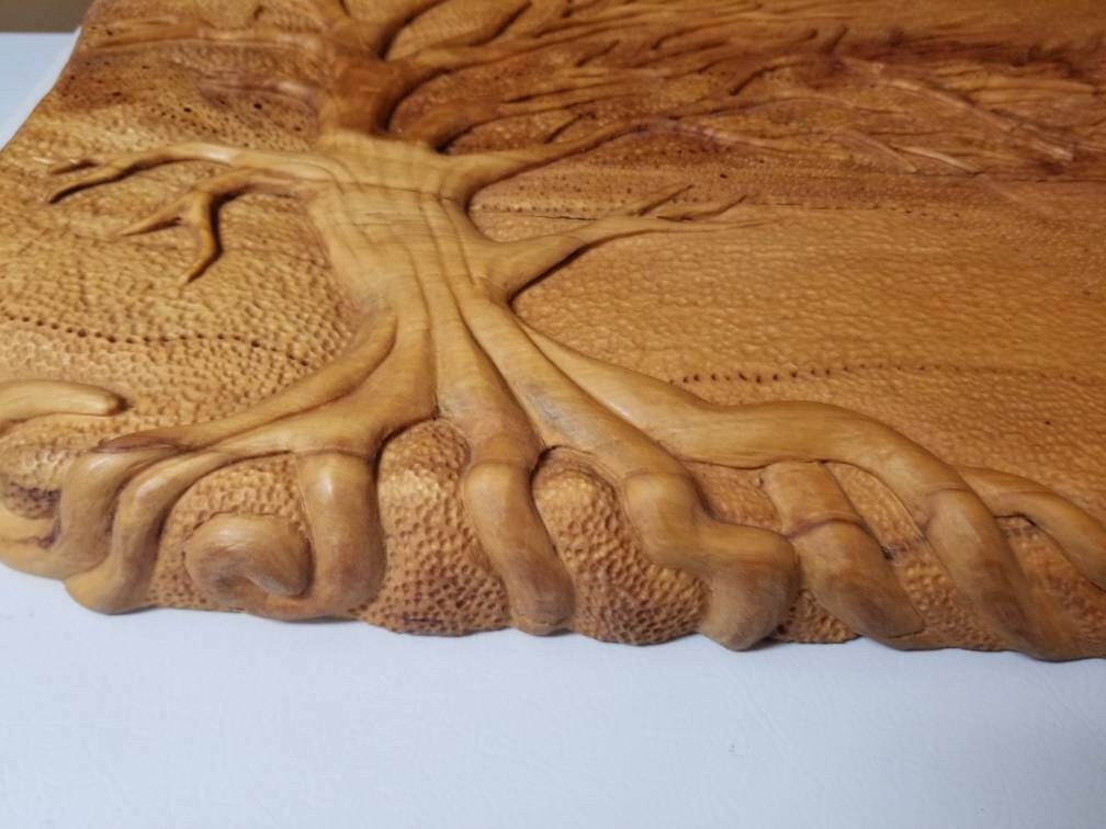Tree's, Tree Scene, Nature, Leaf, Relief Carving, Dremel Art - Etsy