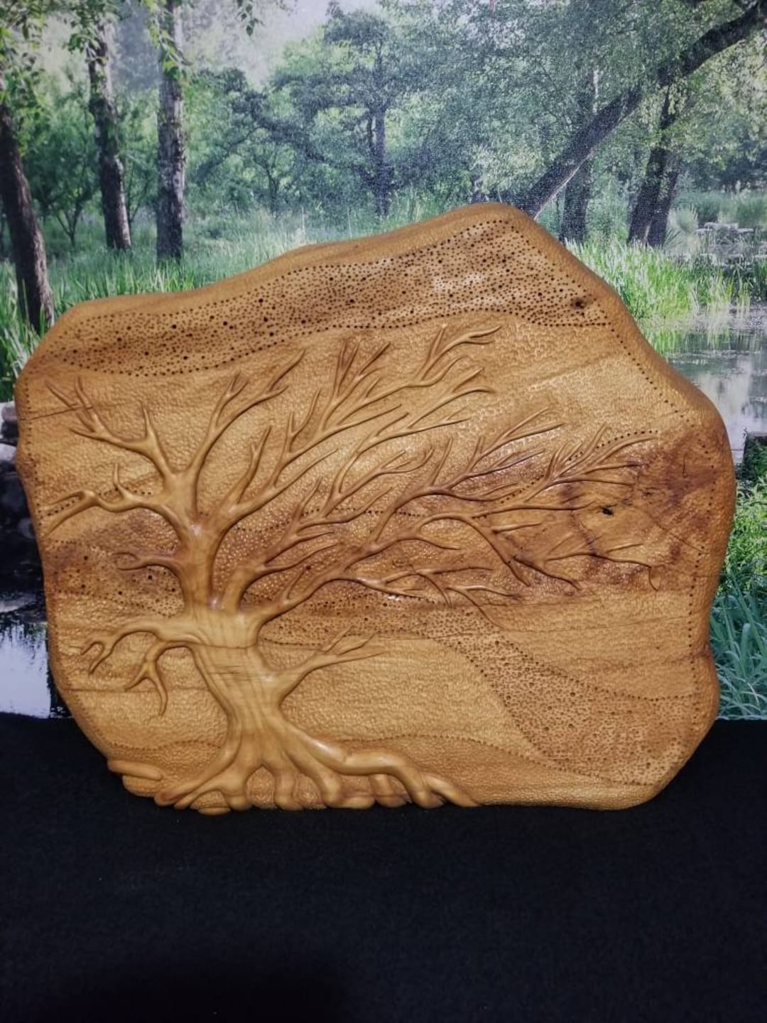 Tree's, Tree Scene, Nature, Leaf, Relief Carving, Dremel Art - Etsy