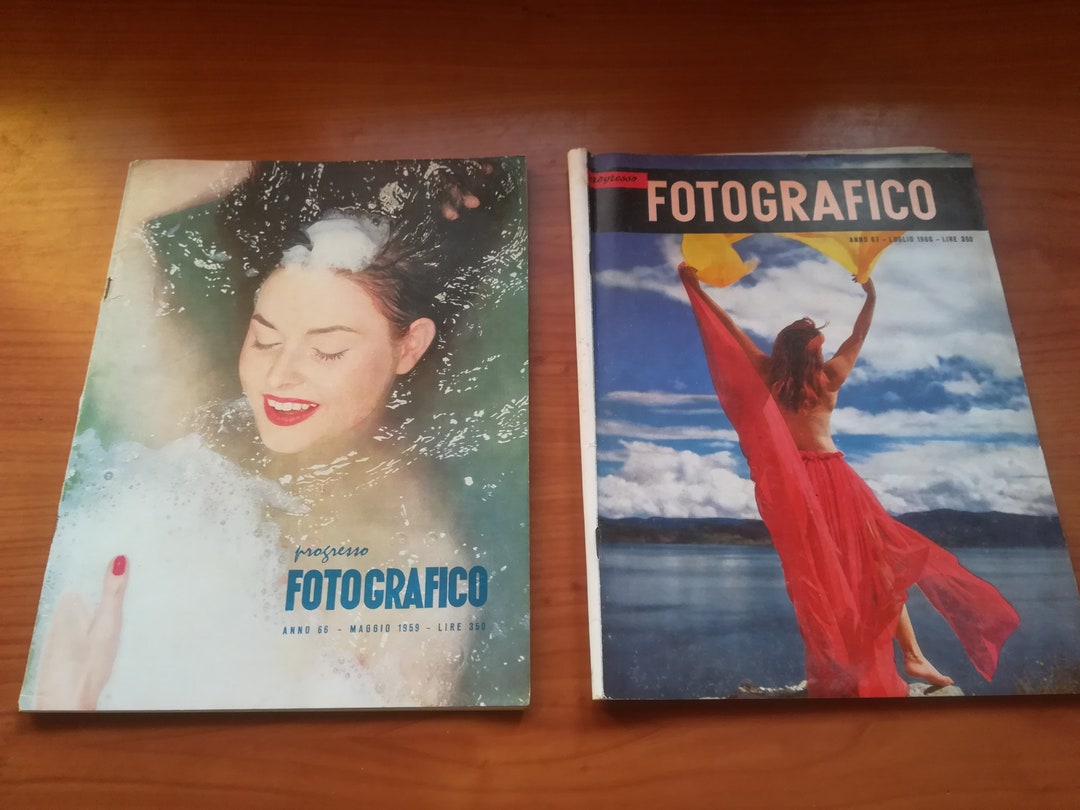 Set Ot 2 Italian Photo Magazines Fotografico 1959 1960 - Etsy
