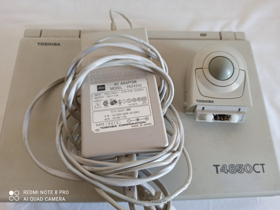 TOSHIBA T4850CT Vintage Laptop Complete With Adapter and Mouse - Etsy