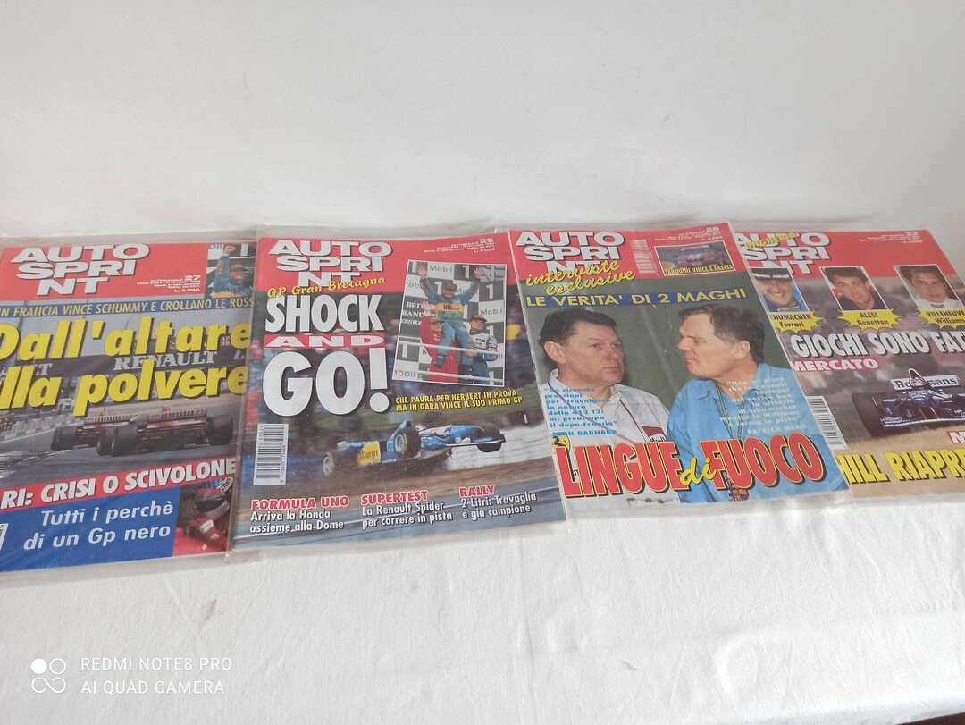 Italian Magazines Autosprint 1995 Formula 1 Grand Prix Lot - Etsy