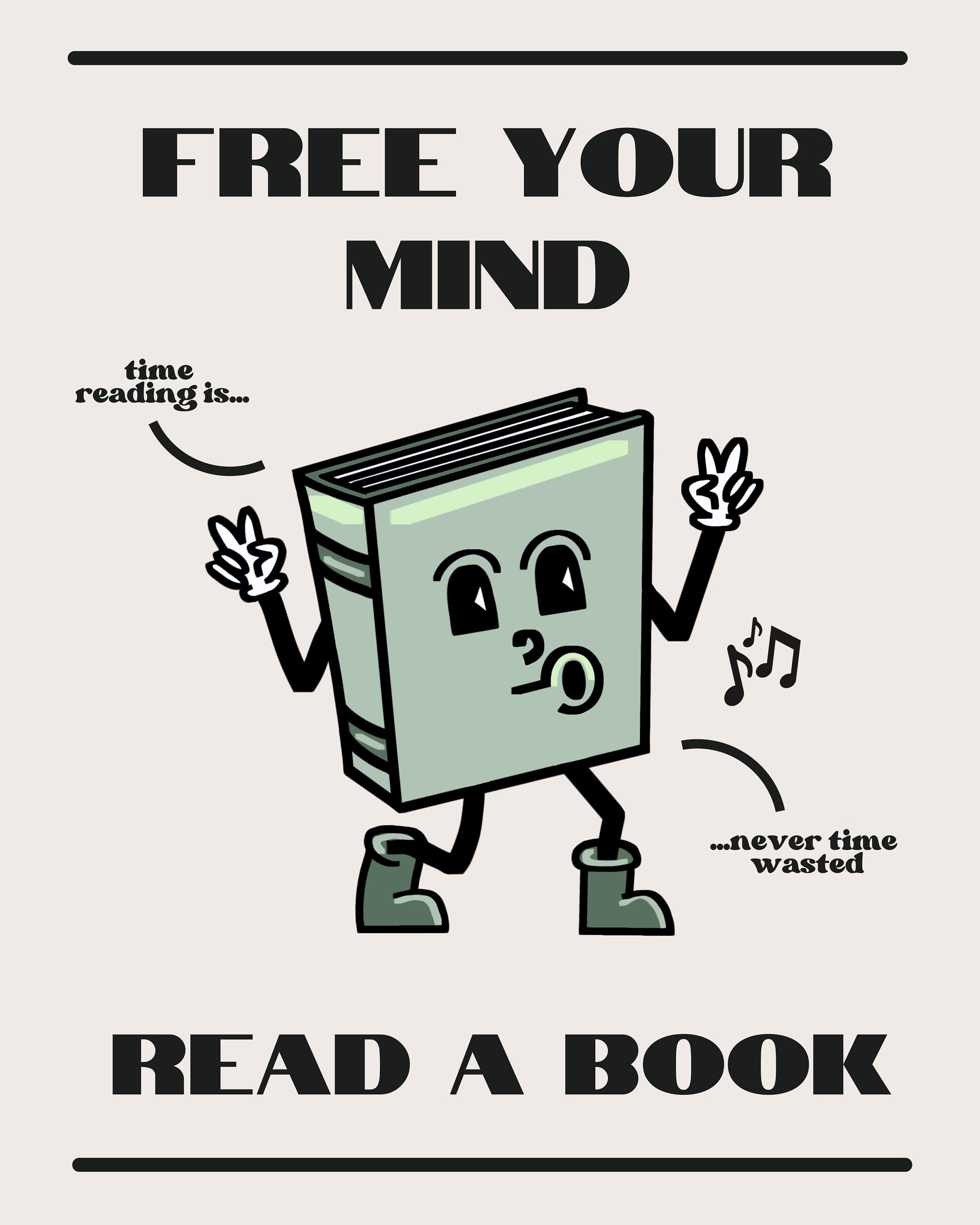 Aesthetic Reading Poster, Retro Classroom Poster, Office Wall Art - Etsy