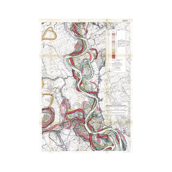 Harold Fisk Map - Etsy