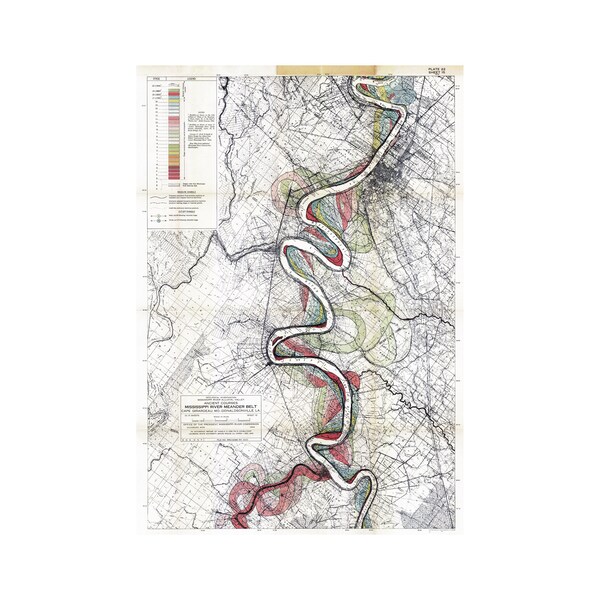 Harold Fisk Map - Etsy