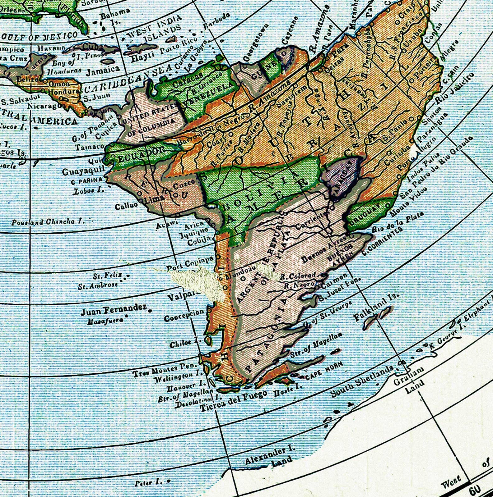 Alexander Gleason's New Standard Map of the World 1892 | Etsy Alexander Gleason's New Standard Map of the World 1892 | Etsy