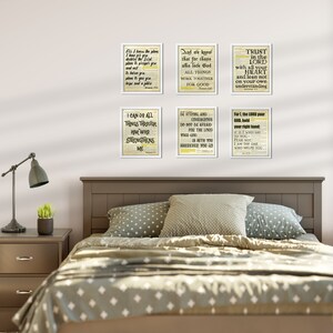 Spiritual Room Decor - Bible Verses Wall Art Prints - Christian Gifts ...