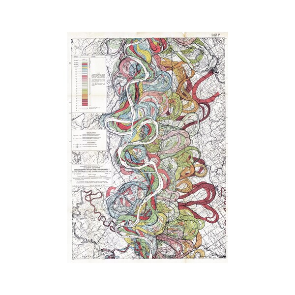 Harold Fisk Map - Etsy