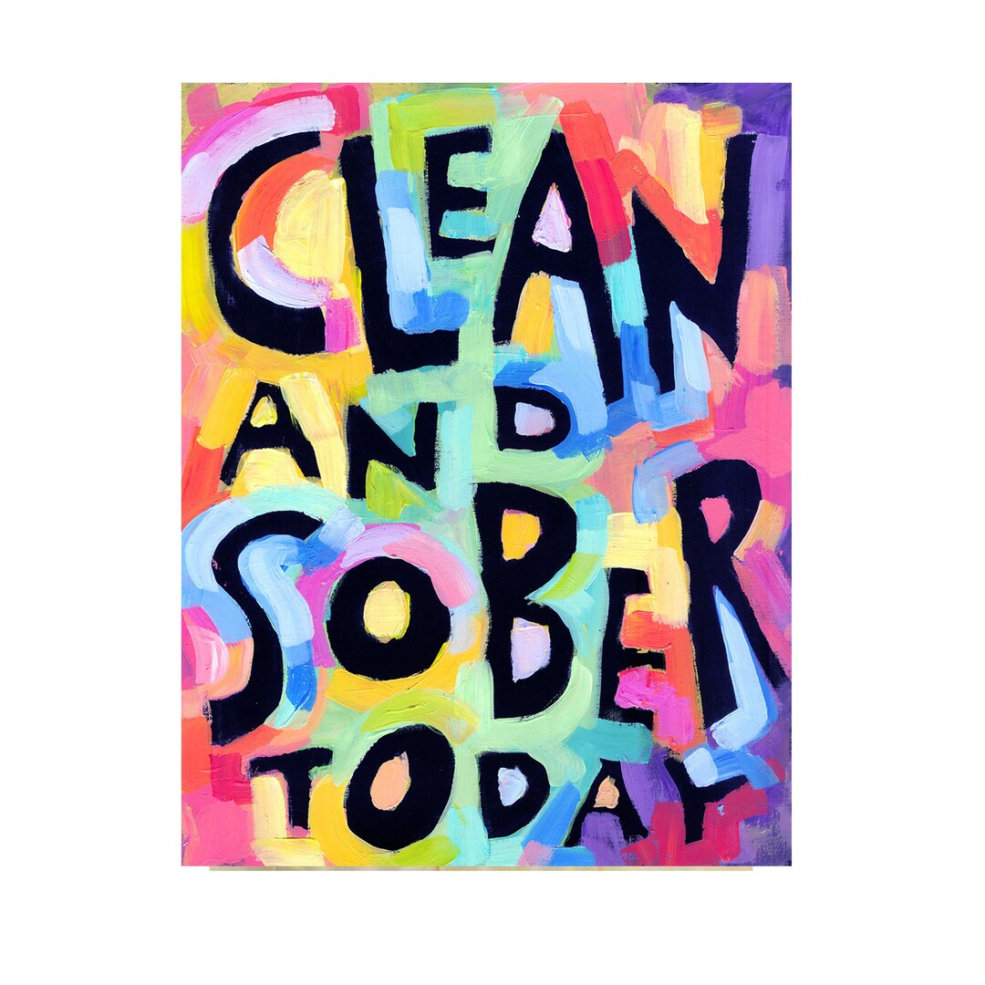 Inspirational Clean and Sober Wall Art: Motivational 12 Step ...
