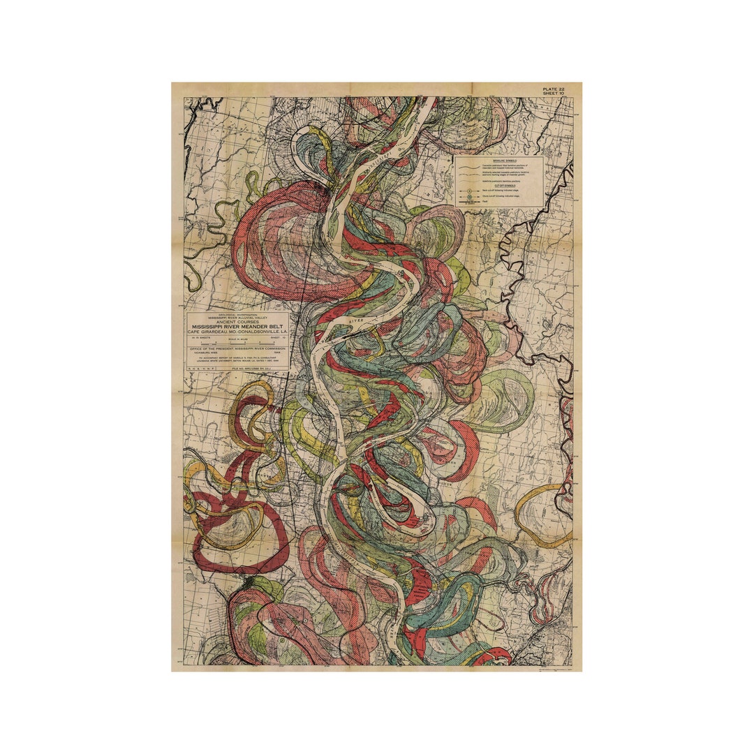 Sheet 10 Harold Fisk Mississippi River Meander Belt Alluvial Valley ...