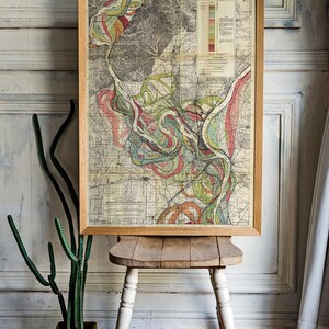 Sheet 1 - Harold Fisk Mississippi River Map Wall Art Poster Print ...
