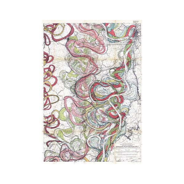 Harold Fisk Map - Etsy