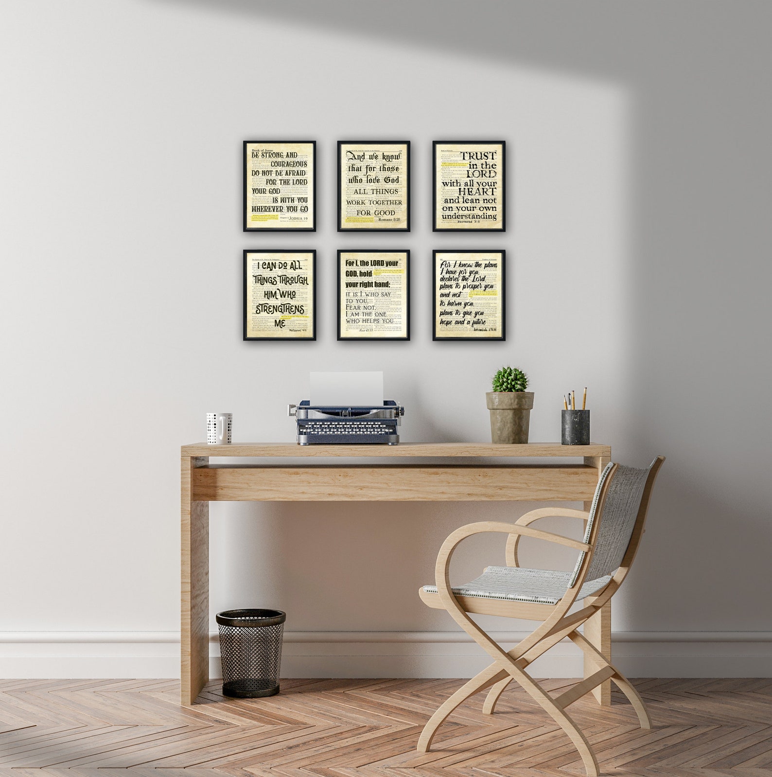 Spiritual Room Decor Bible Verses Wall Art Prints Christian Gifts Set ...
