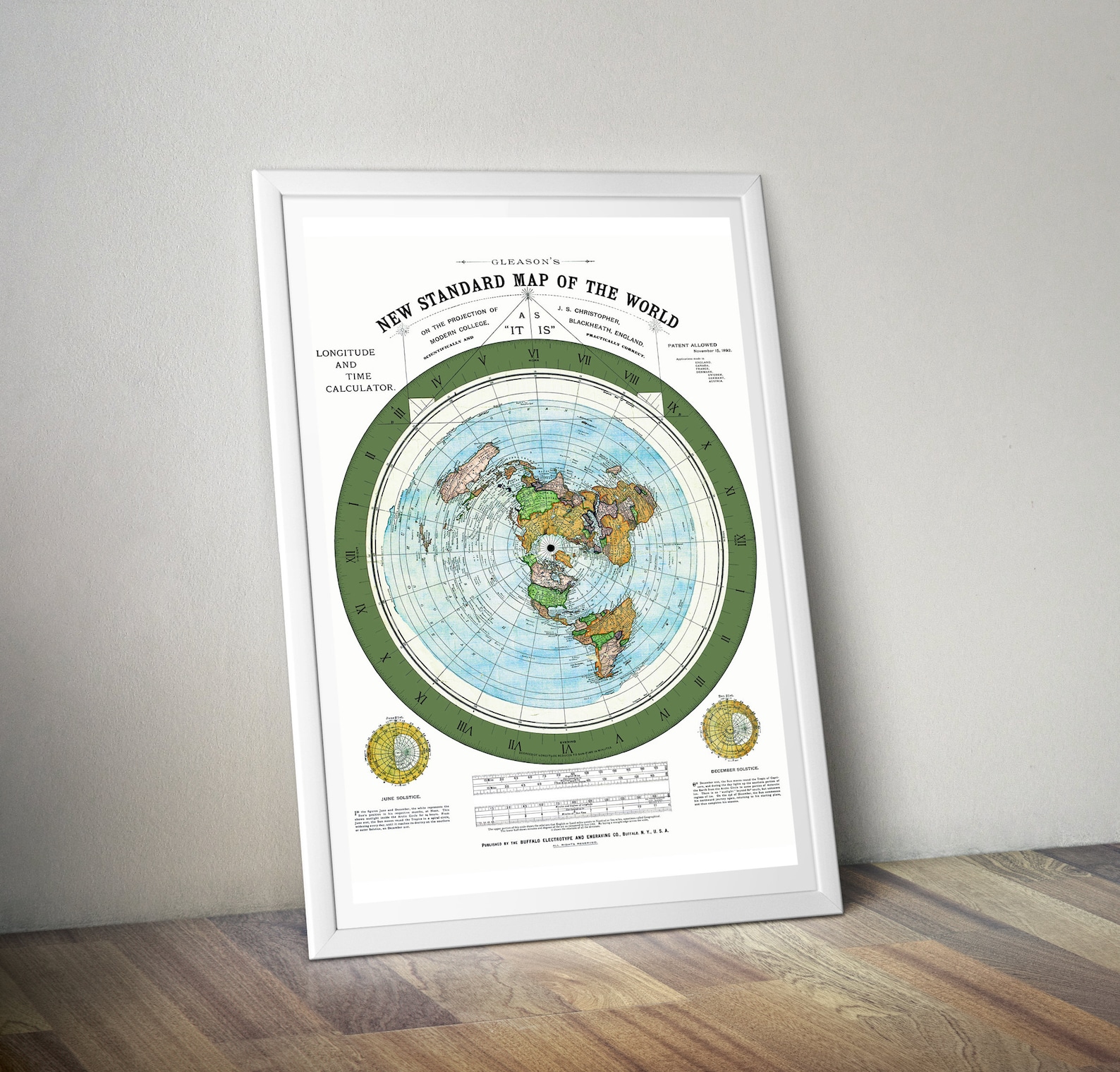 Alexander Gleason's New Standard Map of the World 1892 | Etsy Alexander Gleason's New Standard Map of the World 1892 | Etsy