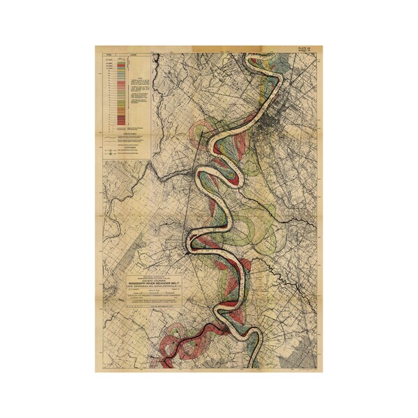 Harold Fisk Map - Etsy