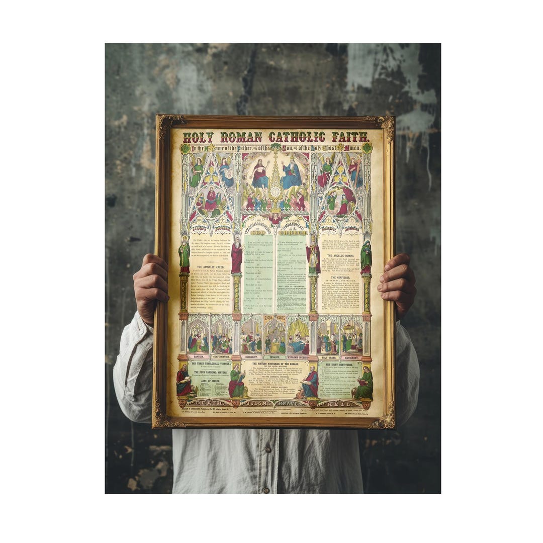 Holy Roman Catholic Faith Posters: Catholic Ten Commandments Posters ...