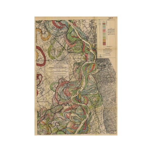 Sheet 6 Harold Fisk Mississippi River Meander Belt Alluvial - Etsy