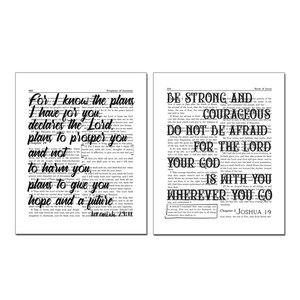 Christian Gifts for Men - Hand Lettering Bible Verses Passages - 6 ...