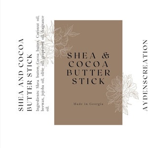 Shea and Cocoa Butter Stick - Etsy