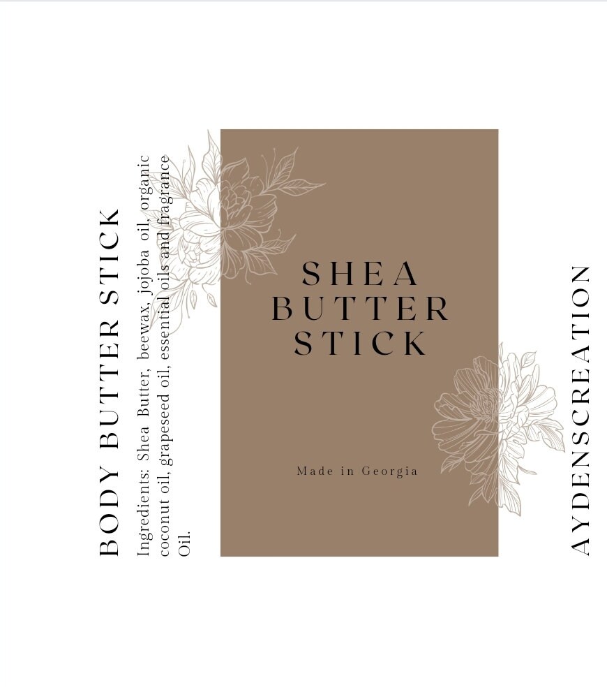 Shea Butter Stick Shea Butter Body Butter Stick - Etsy