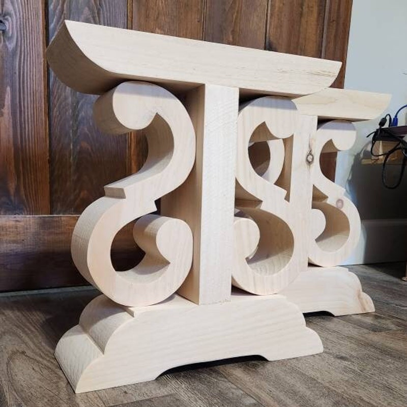 Scroll Leg Bench - Etsy