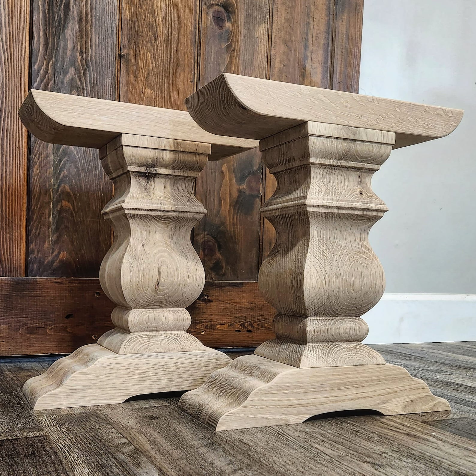 Trestle Bench Pedestals (set of 2) - "corinthian" Design - Etsy