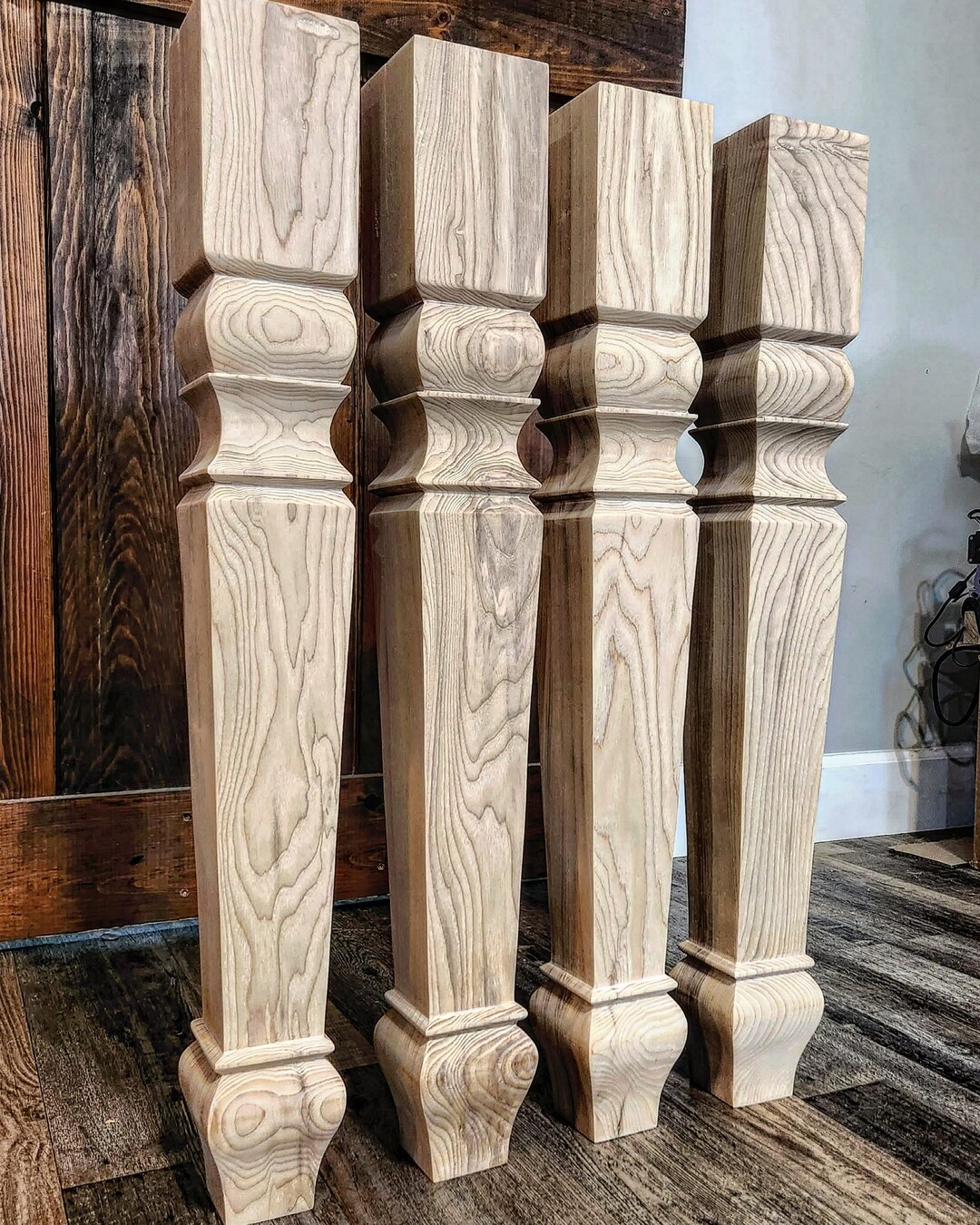 Modern Tapered Table Legs - Set of 4 - Raybroswoodwork - Etsy