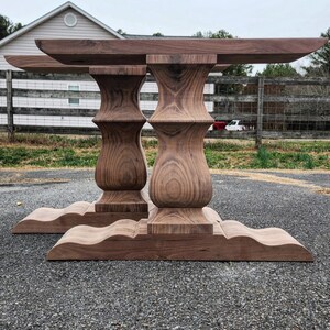 Chunky Trestle Table Pedestal Base southern Sophistication Design Set ...