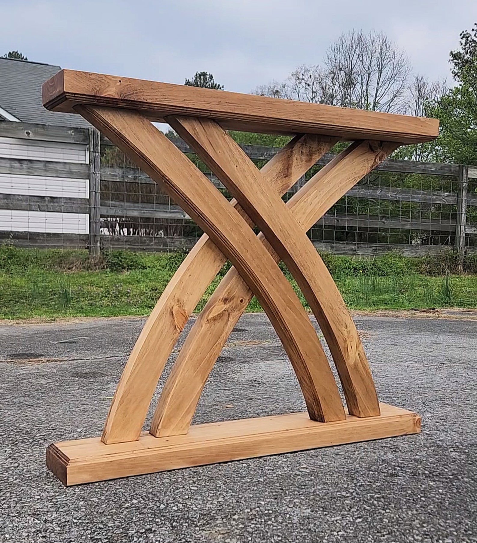 Crossroads Trestle Dining Table Legs (set of 2) - Minimalist Design - Etsy