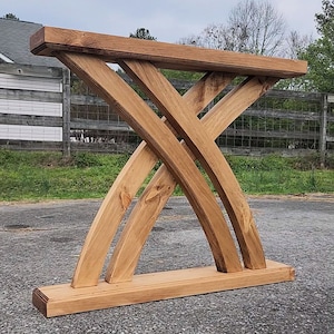 Crossroads Trestle Dining Table Legs (set of 2) - Minimalist Design - Etsy