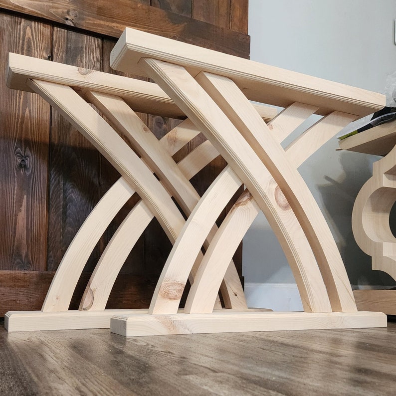 Crossroads Trestle Dining Table Legs (set of 2) - Minimalist Design ...