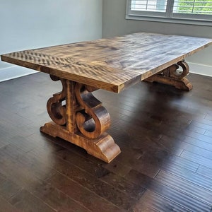 Scroll Wooden Table Pedestals - Set of 2 - Raybroswoodwork - Etsy