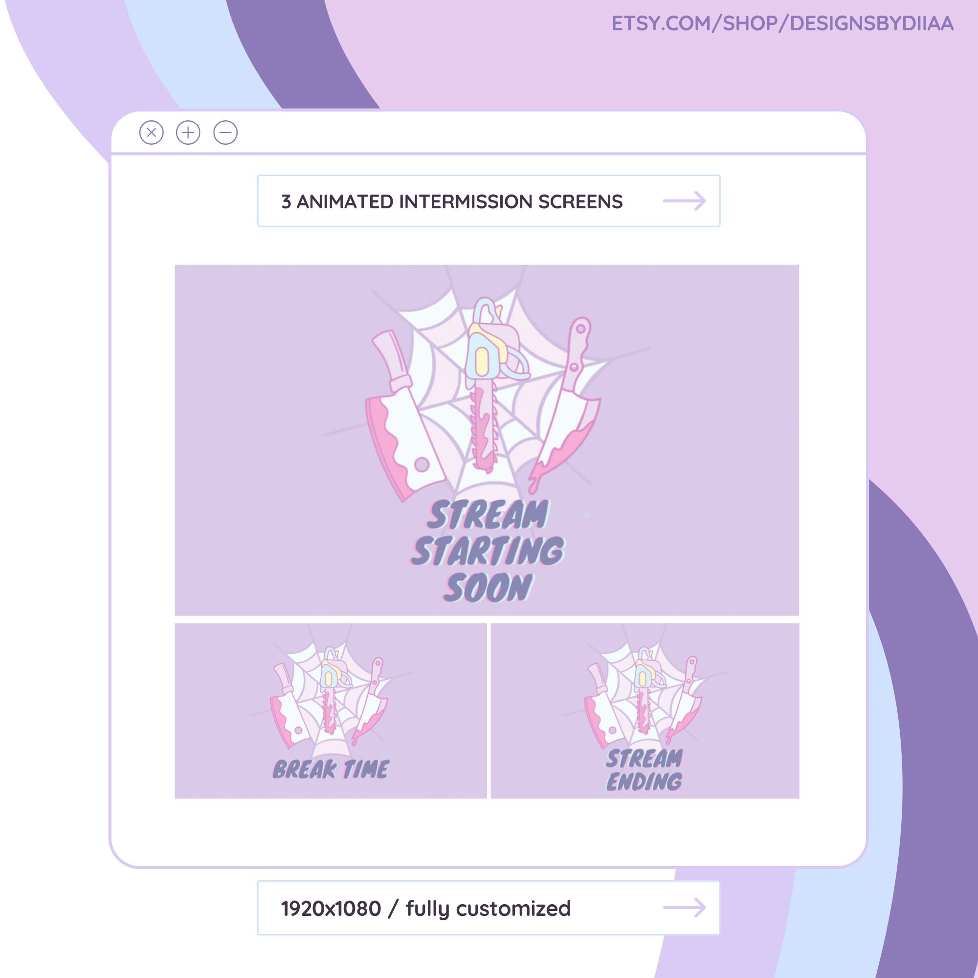 Cute Pastel Spooky Stream Full Package With Panels Overlays | Etsy