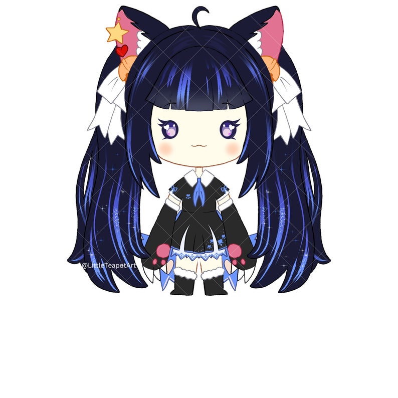 Live 2D Chibi VTUBER Model Artwork ready for Rigging / - Etsy Singapore