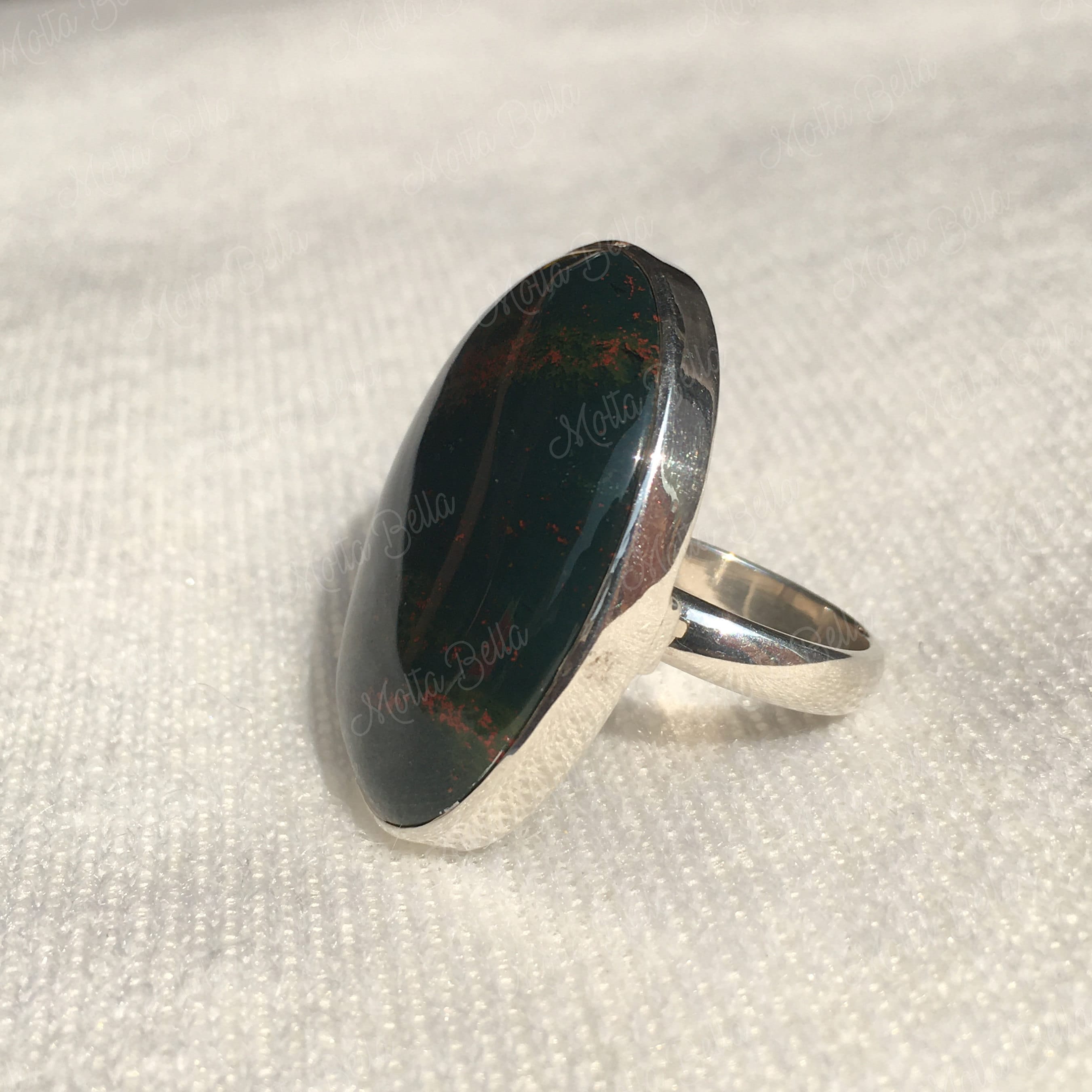 Boho Ring Natürlicher Blutstein Ring für sie 925 Sterling | Etsy