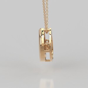 Dancing Diamond Pendant With Chain for Women / 0.11 Ct Natural Diamond ...