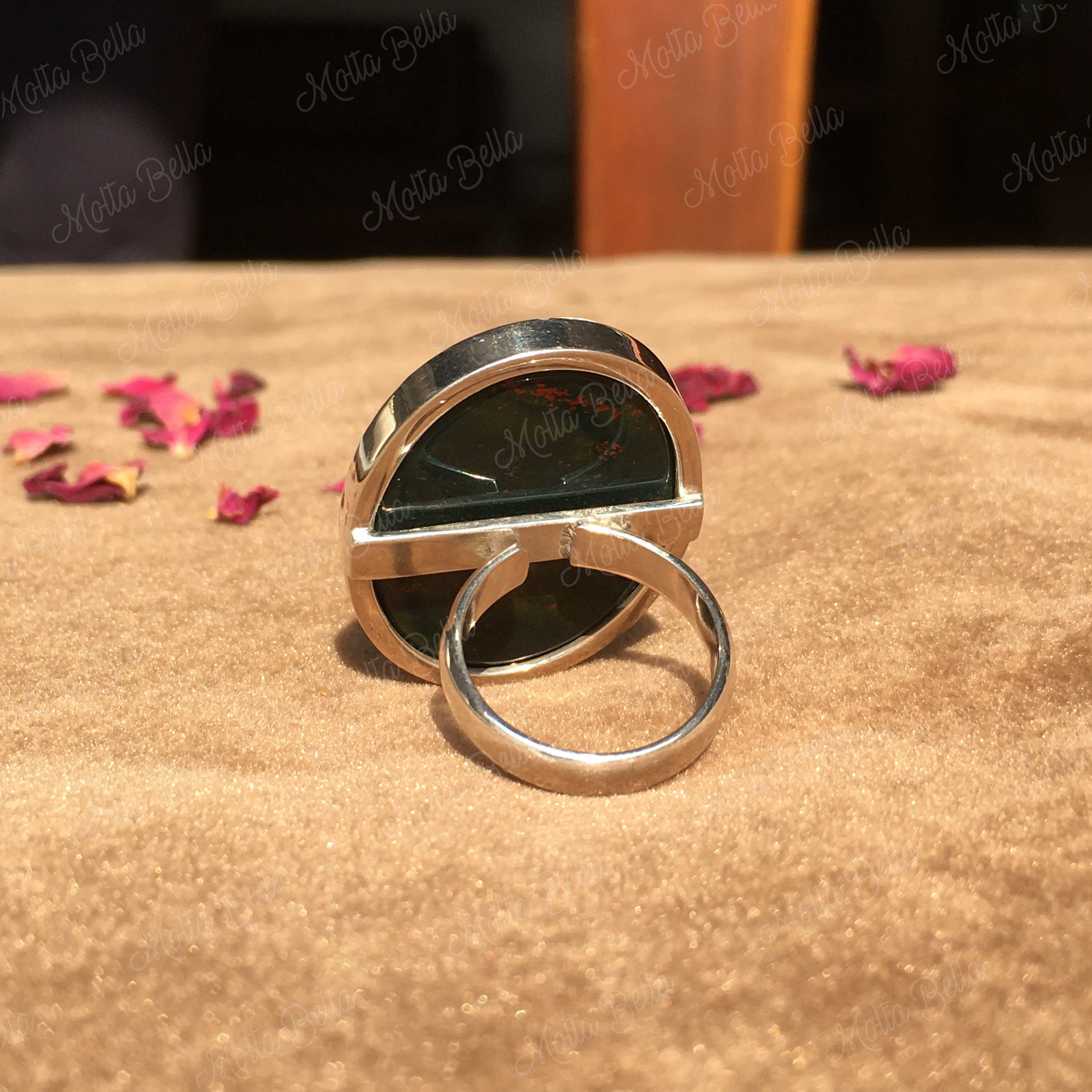 Boho Ring Natürlicher Blutstein Ring für sie 925 Sterling - Etsy.de