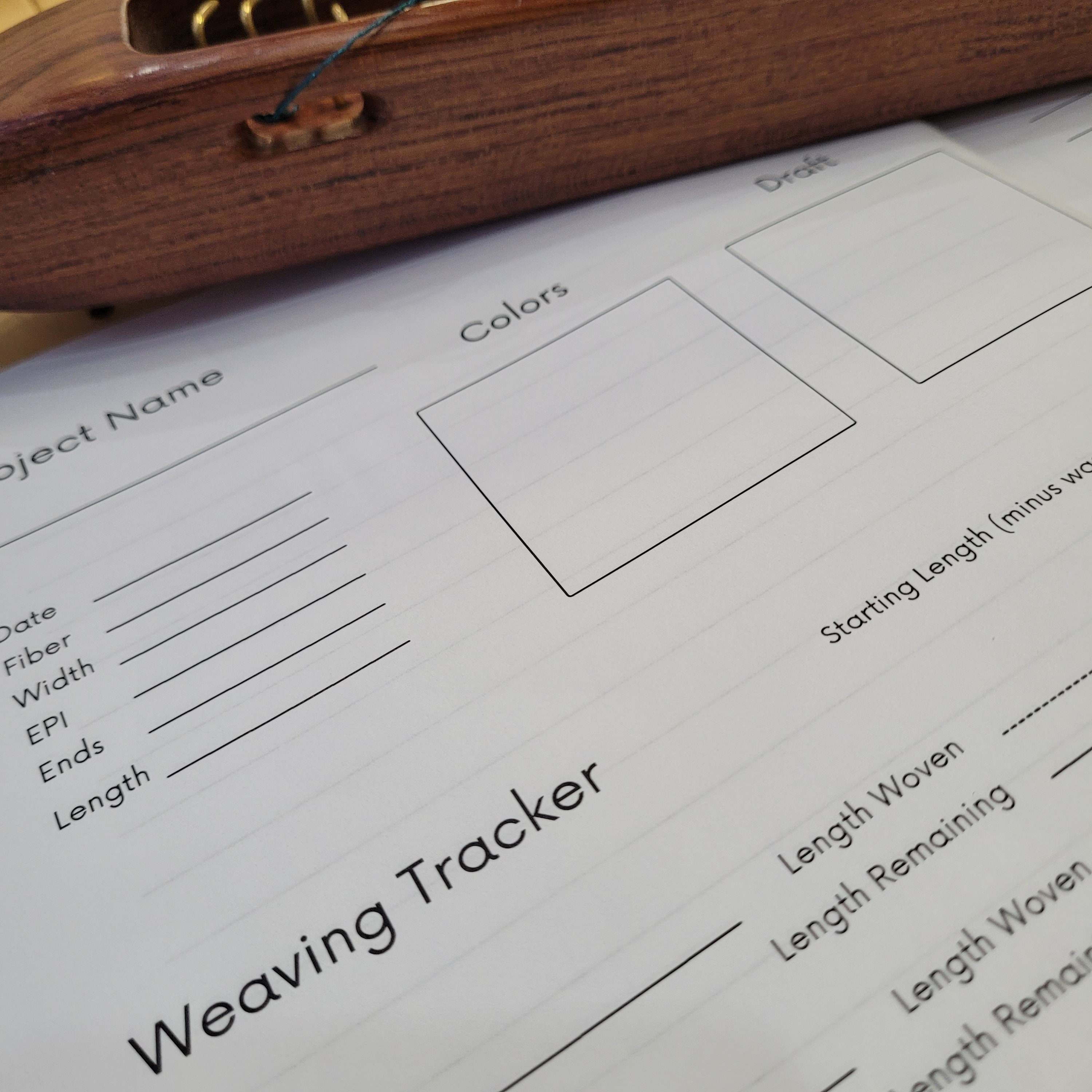 Weaving Journal Printable Project Planner for Handweavers PDF Digital ...
