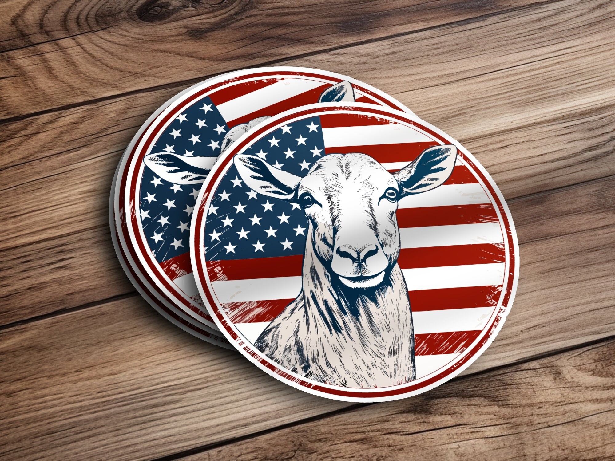 American Flag Goat SVG PNG Eps, Commercial Use Clipart Vector Graphics ...